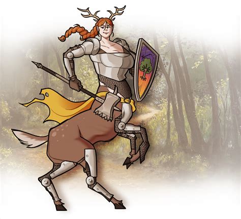 Deer Centaur Comm By Grompton On Deviantart