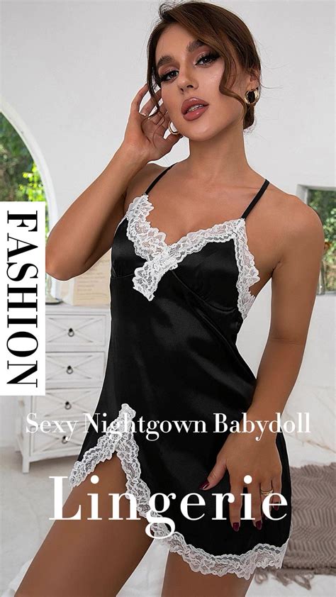Women Nightgowns Satin Lace Sleepwear Nightwear Pyjama Women Home