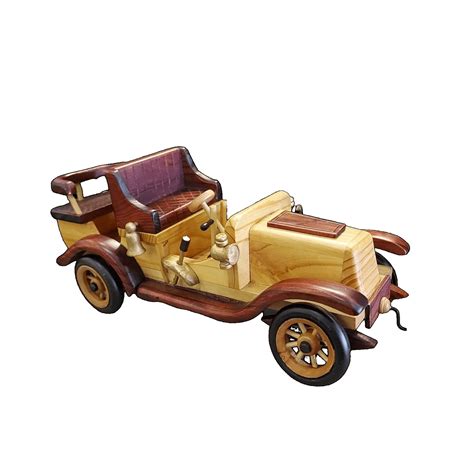 Carro Decorativo De Madeira Tamanho Grande Mabruk Marrom