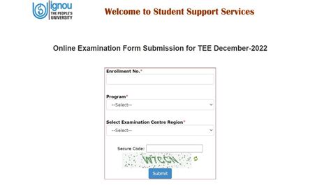 IGNOU December TEE 2022 Exam Form Submission Deadline Extended Apply