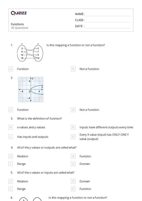 50 Functions Worksheets For 1st Grade On Quizizz Free And Printable