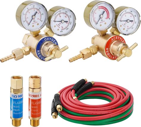 Sparkwhiz Oxygen And Acetylene Regulator Welding Gas Gauges Pair