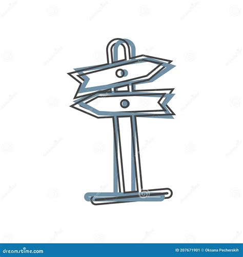 vector pointer direction icon on white isolated background stock vector