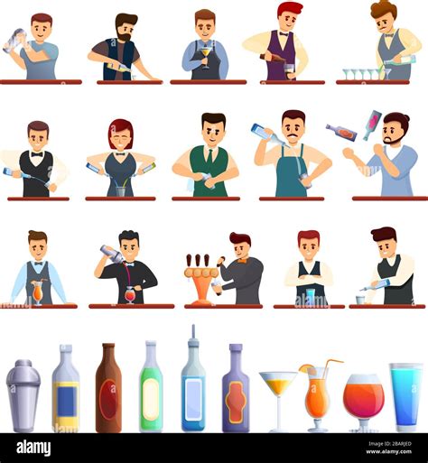 Female Bartender Cut Out Stock Images And Pictures Alamy