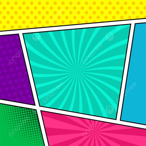 Colorful Pop Art Comic Background Trendy Design Colorful Pop Art