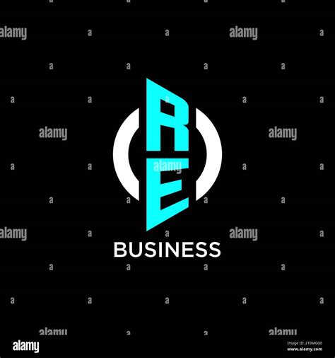 Re Circle Monogram Logo Design Ideas Stock Vector Image And Art Alamy