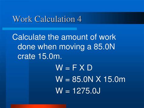 PPT Work And Power Calculations PowerPoint Presentation Free Download ID 3301931