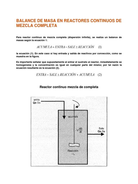 Reactores Continuos Pdf