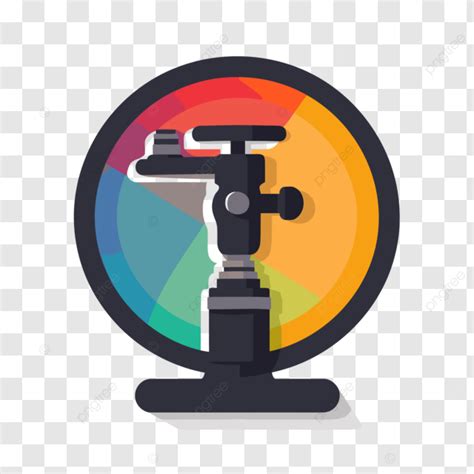 여러 가지 빛깔의 컬러 사진 측정기 아이콘 평면 벡터 일러스트 레이 션 흰색 배경에 유압의 단순한 다채로운 아이콘 그림자 없음 Png 일러스트 및 벡터 에 대한 무료