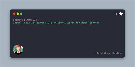 Github Bhautik Pithadiyainstall Cuda 12x Cudnn 895 On Ubuntu 2204