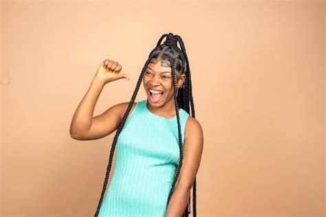 Premium Photo Portrait Of Surprised Woman Screaming Out Loud