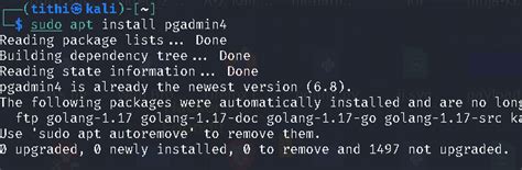 How To Install Pgadmin4 In Kali Linux Geeksforgeeks