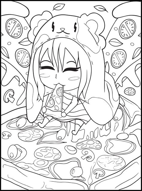 Pastel Goth Chibi Girls Coloring Pages 18779151 Vector Art At Vecteezy