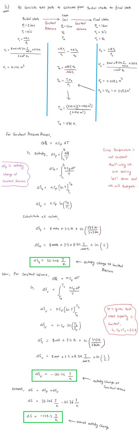 Solved Eight Moles Of An Ideal Gas Helium Are Reversibly Expanded