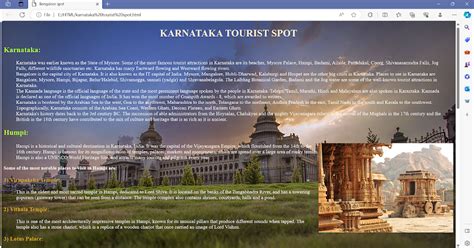 Tourist Spot Using Html And Css