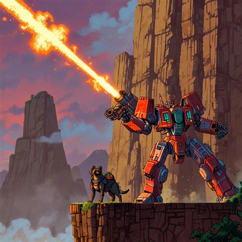 Mech Pixel Art Leonardo Prompt