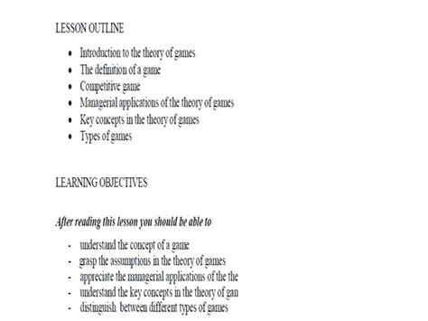 Basics And Fundamentals Of Game Theory Lecture 1ppt
