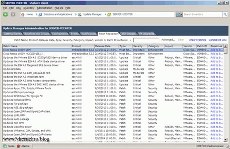Patching ESX ESXi Hosts Using VMware Update Manager Adrian Costea S Blog