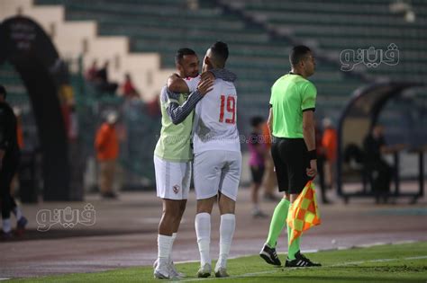 ناصر منسي يسجل هدف الزمالك الأول في مرمى حرس الحدود