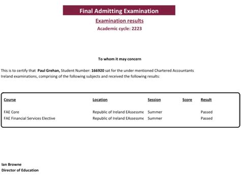 Paul Grehan On Linkedin Delighted To Have Passed My Final Admitting Exams On My First Attempt