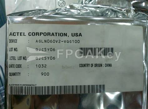 AGLN060V2 VQG100 Of Microsemi IGLOO Nano Low Power Flash FPGAs FPGAkey