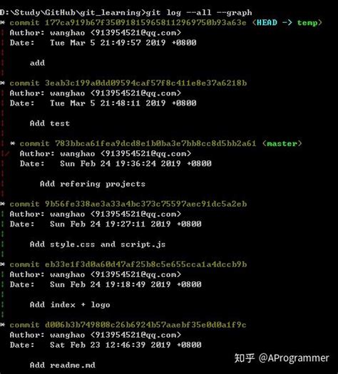 Git 教程（二）log 命令的使用 知乎