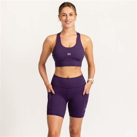 Endurance Sports Bra Deep Purple Tres Piñas