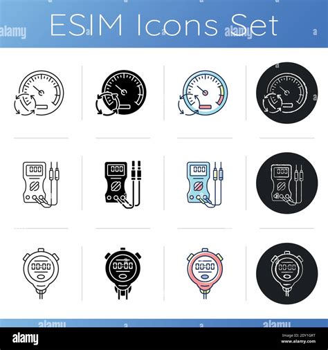 Measuring Tools Icons Set Stock Vector Image And Art Alamy