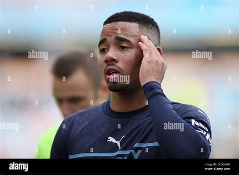 Gabriel Jesus Of Manchester City At Full Time During The Premier League