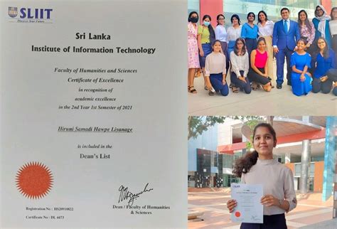 Deanslist Sliit 2ndyear Hiruni Liyanage