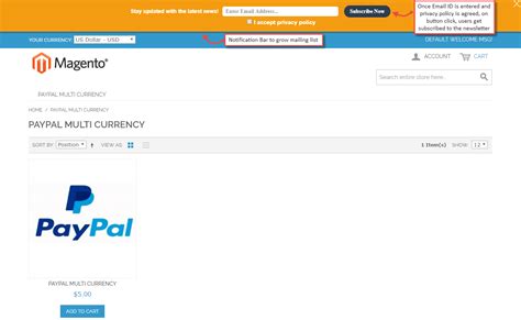 Magento Notification Bar Promote Magento Store Sales Offers