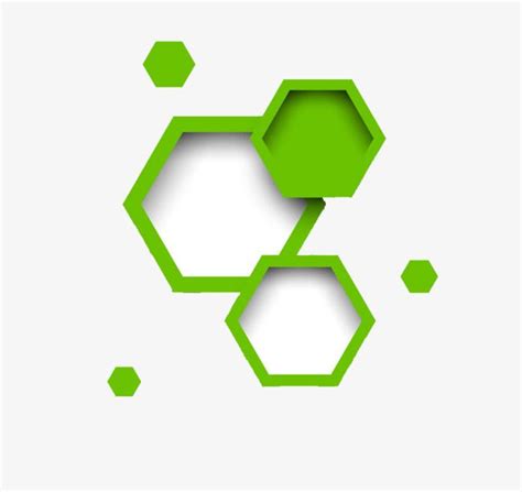 An Abstract Green Background With Hexagonal Shapes