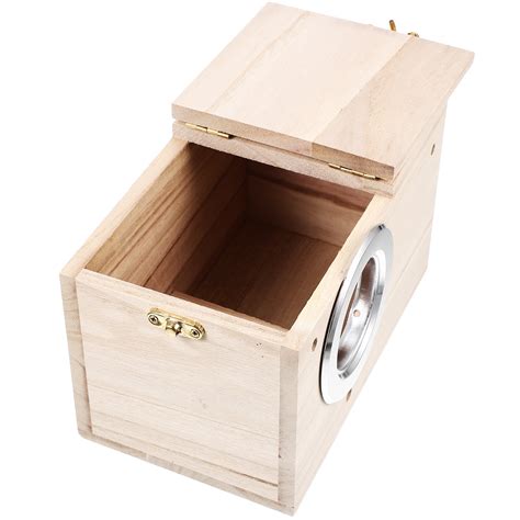 Wooden Bird House Parrot Breeding Box Bird Nesting Box Wooden Parakeet