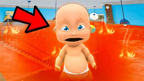 Baby FLOODS Daddy S House With LAVA YouTube