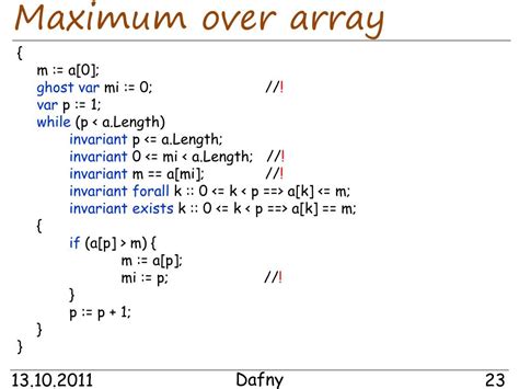 Ppt Using Automatic Program Verifier Dafny Powerpoint Presentation