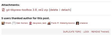 Say Thanks Control For Bbpress Forums Dev4press Knowledge Base