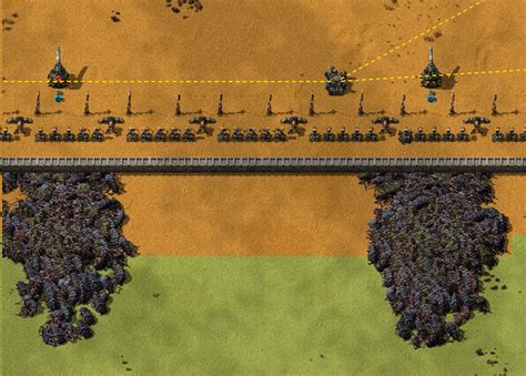 What Is The Best Way To Clear Biter Nest Before Access To Uranium The Artillery Train Can Only