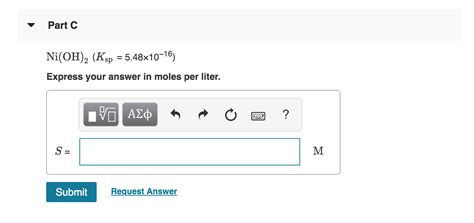 Solved II Review Constants Periodic Table Use The Ksp Chegg