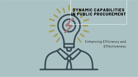 The Role Of Dynamic Capabilities In Strategic Public Procurement