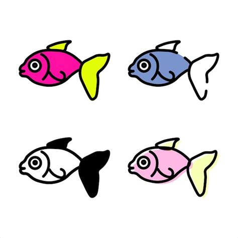 Peixe Pequeno Vetor Premium
