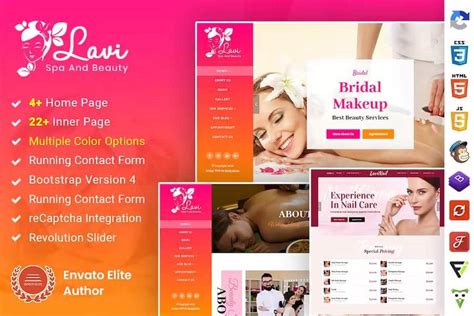 Lavi Beauty Spa Salon Makeup Parlour Bootstrap Template Latest Version WooCrack