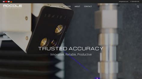 Manufacturing Branding And Website Design Adcole Corporation