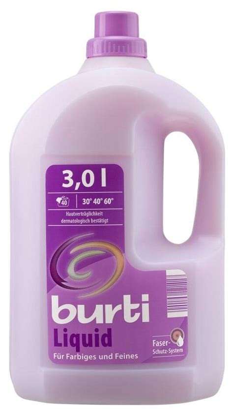 Жидкость для стирки Burti Liquid для цветного и тонкого белья, 1.5 л ...