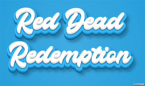 Red Dead Redemption Text Effect And Logo Design Videogame