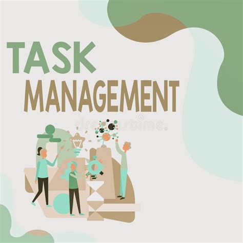 Conceptual Caption Task Management Business Overview The Process Of Managing A Task Through Its