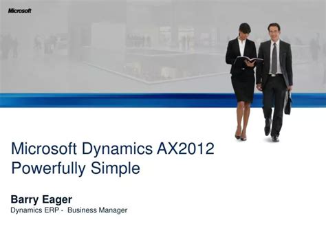 ppt microsoft dynamics ax2012 powerfully simple powerpoint