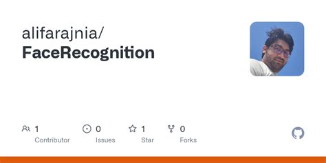 GitHub Alifarajnia FaceRecognition