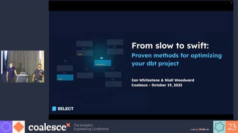 Learn About Snowflake With Dbt Labs Coalesce Talk Niall Woodward