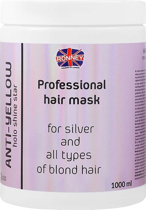 Ronney Professional Anti-Yellow Hair Mask - Маска для седых и светлых ...