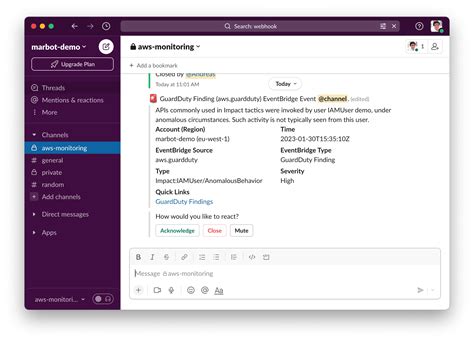 Monitoring Amazon Guardduty Marbot